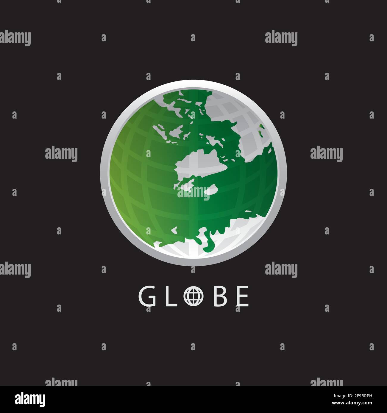 Globe map round earth logo vector image,Vector earth globes isolated on ...