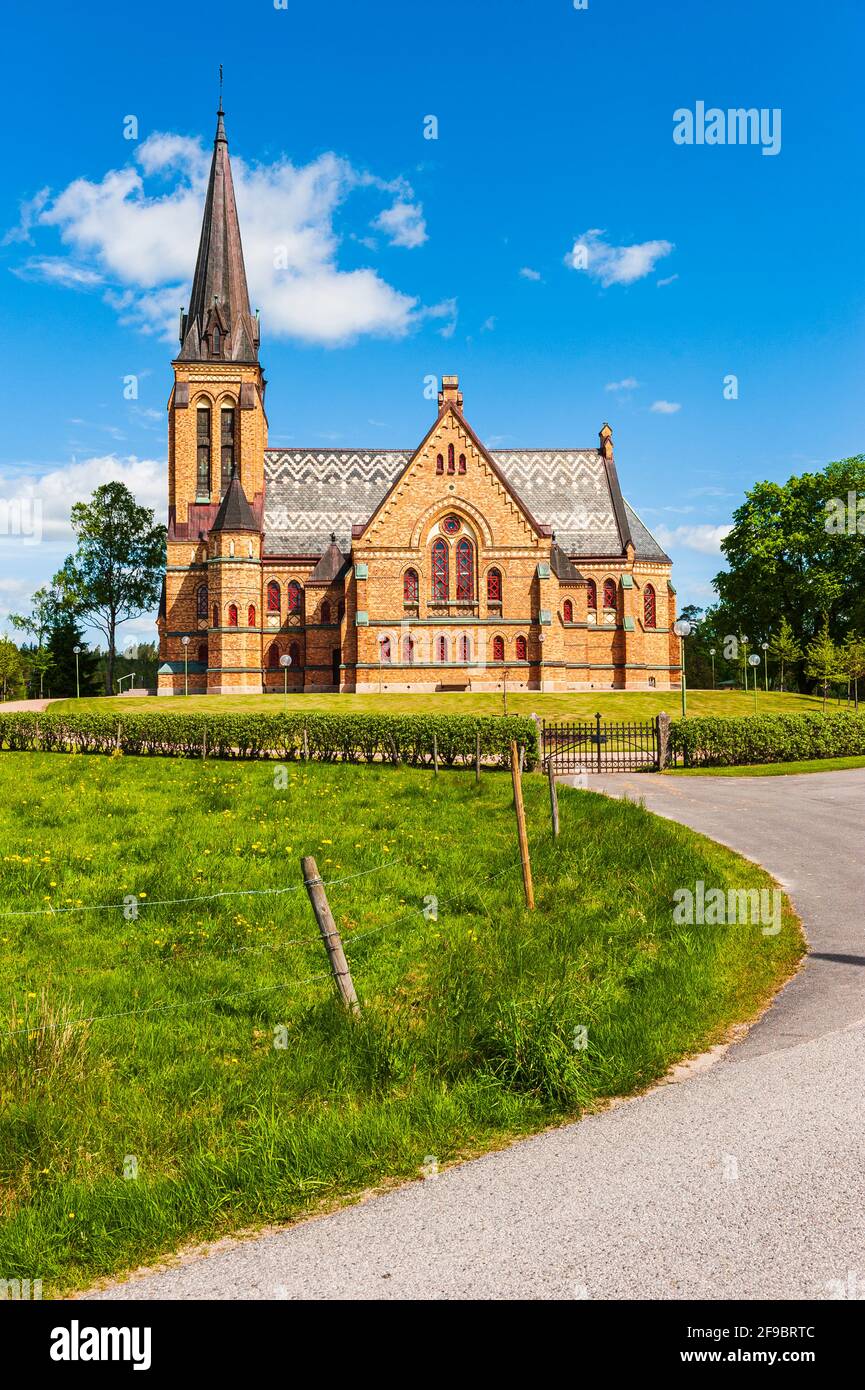 Road in front of church Stock Photo - Alamy