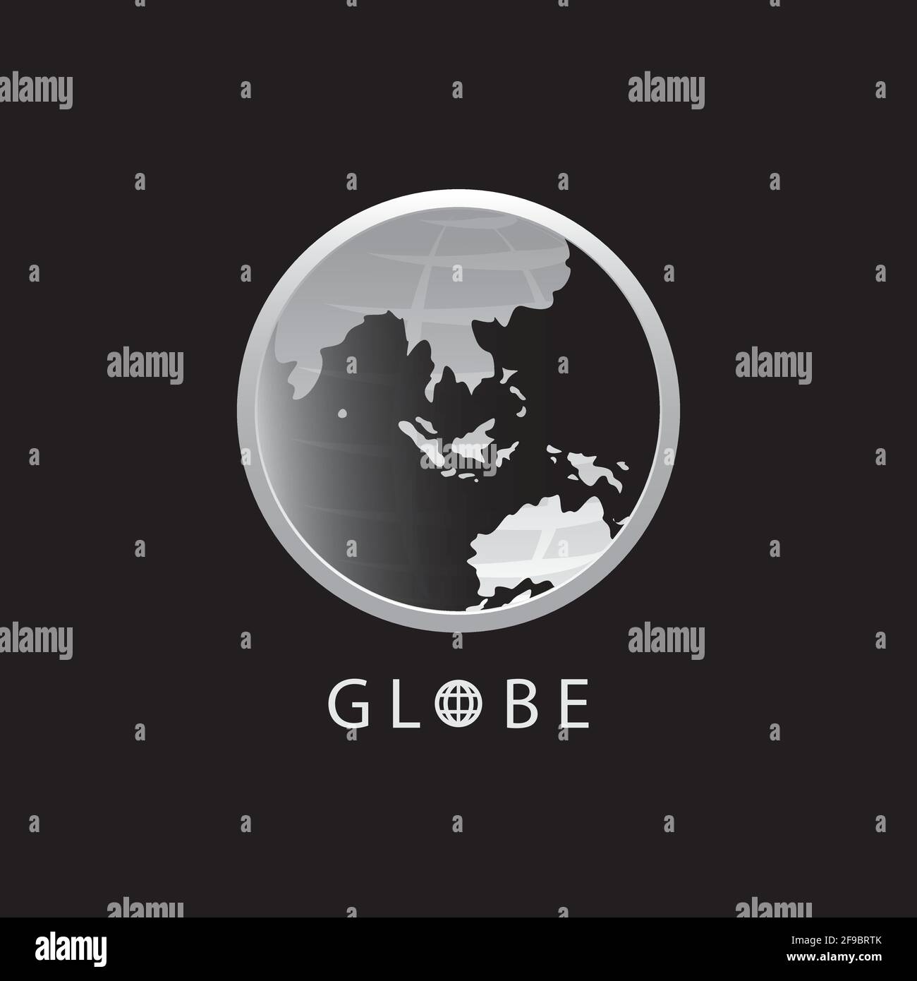 Globe map round earth logo vector image,Vector earth globes isolated on ...