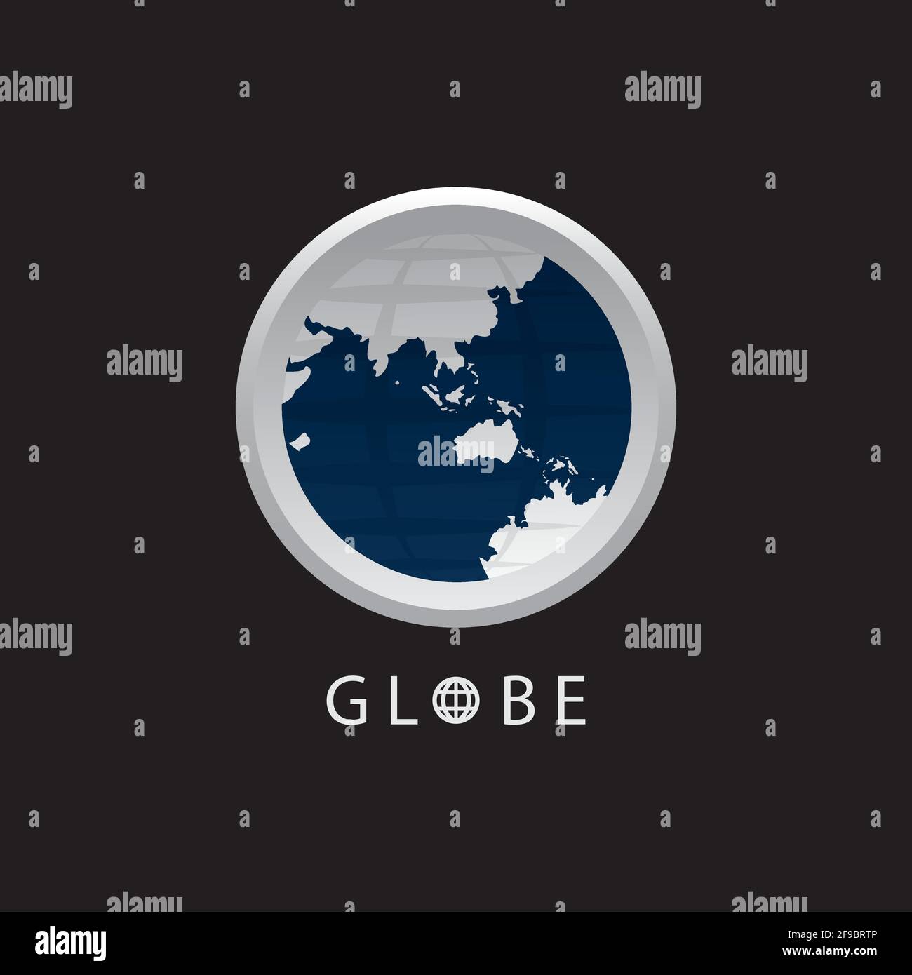 Globe map round earth logo vector image,Vector earth globes isolated on ...
