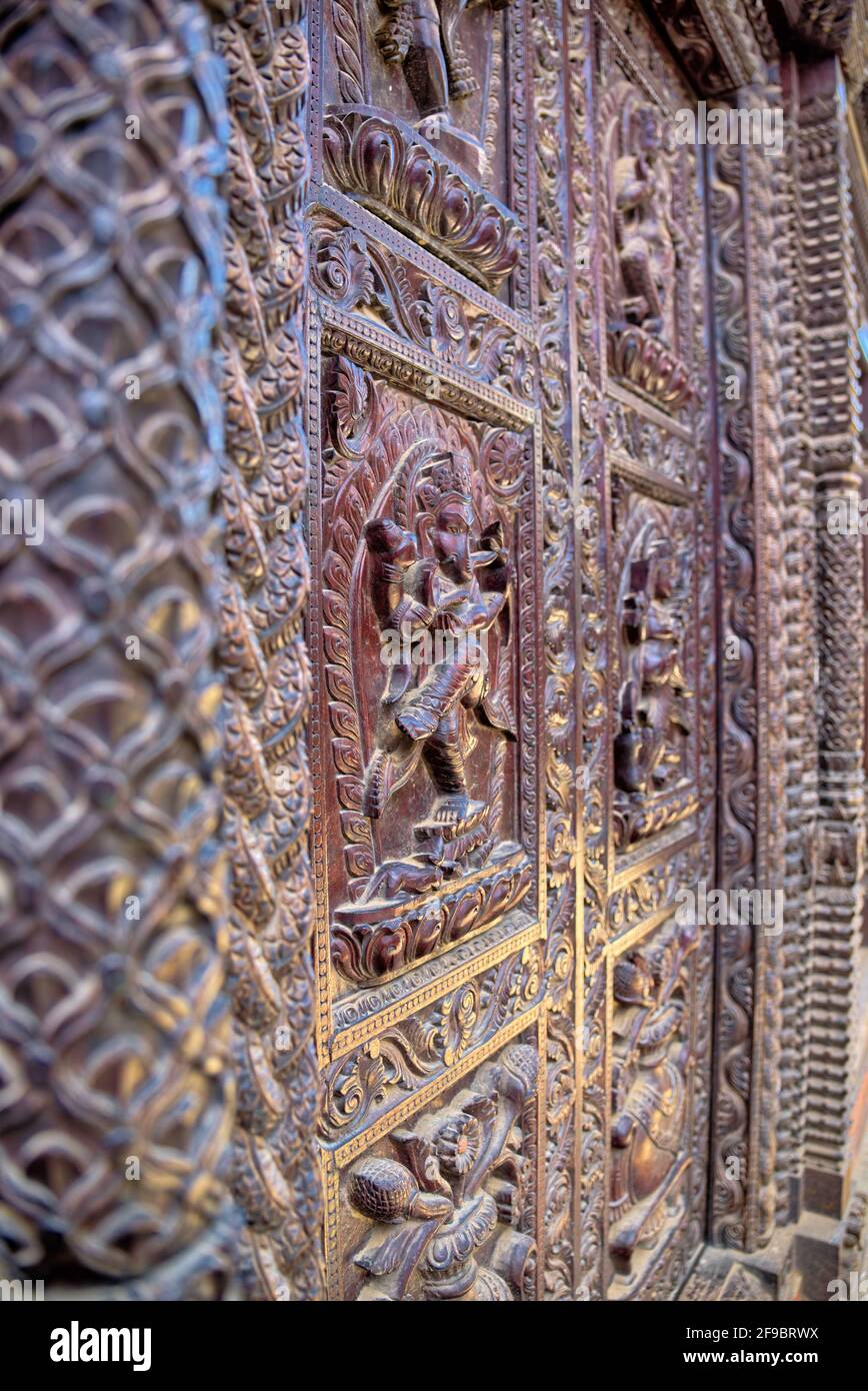 Traditional door architecture kathmandu hi-res stock photography and ...