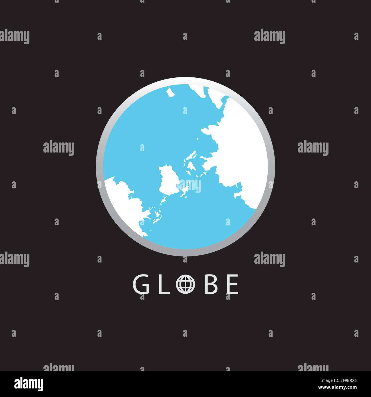 Globe map round earth logo vector image,Vector earth globes isolated on ...
