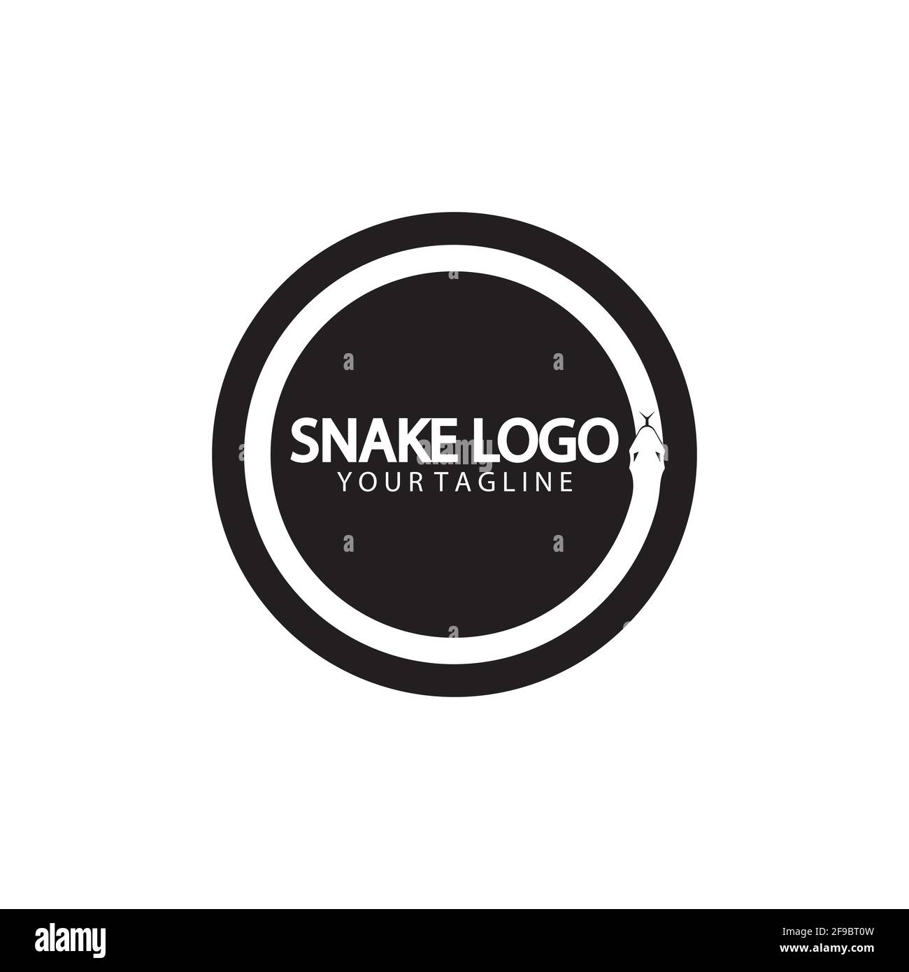 Snake logo template design. Vector illustration Stock Vector Image ...