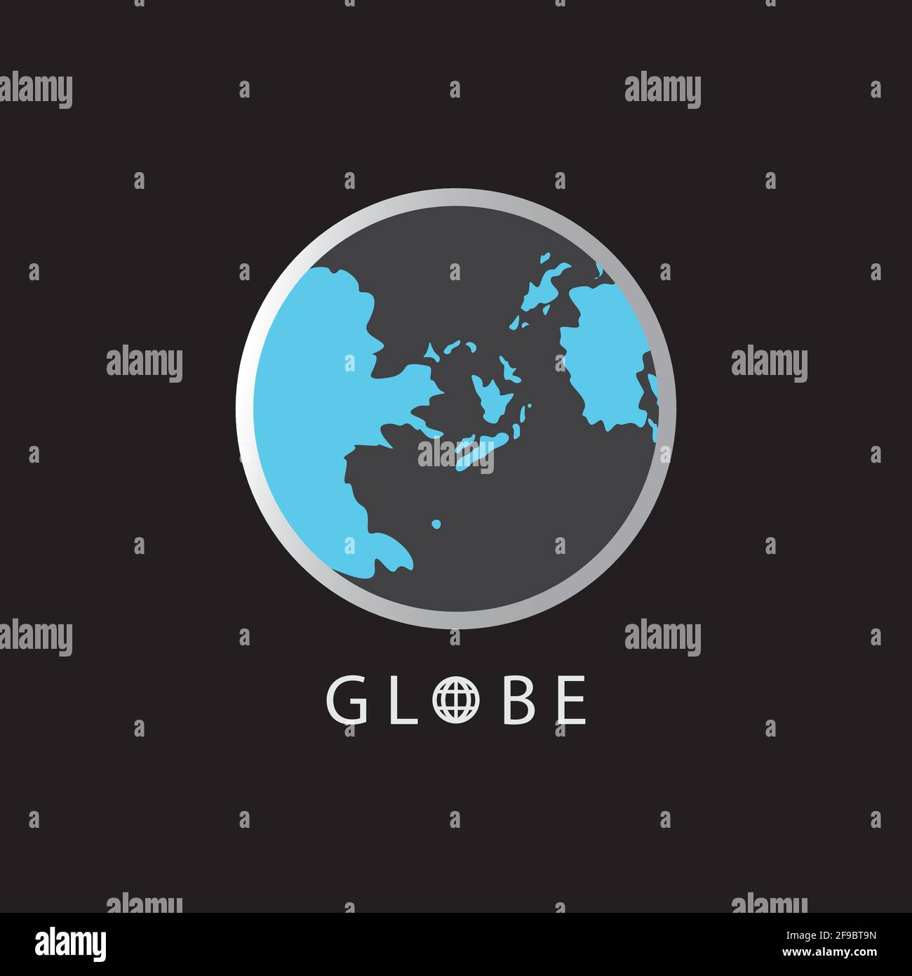 Globe map round earth logo vector image,Vector earth globes isolated on ...