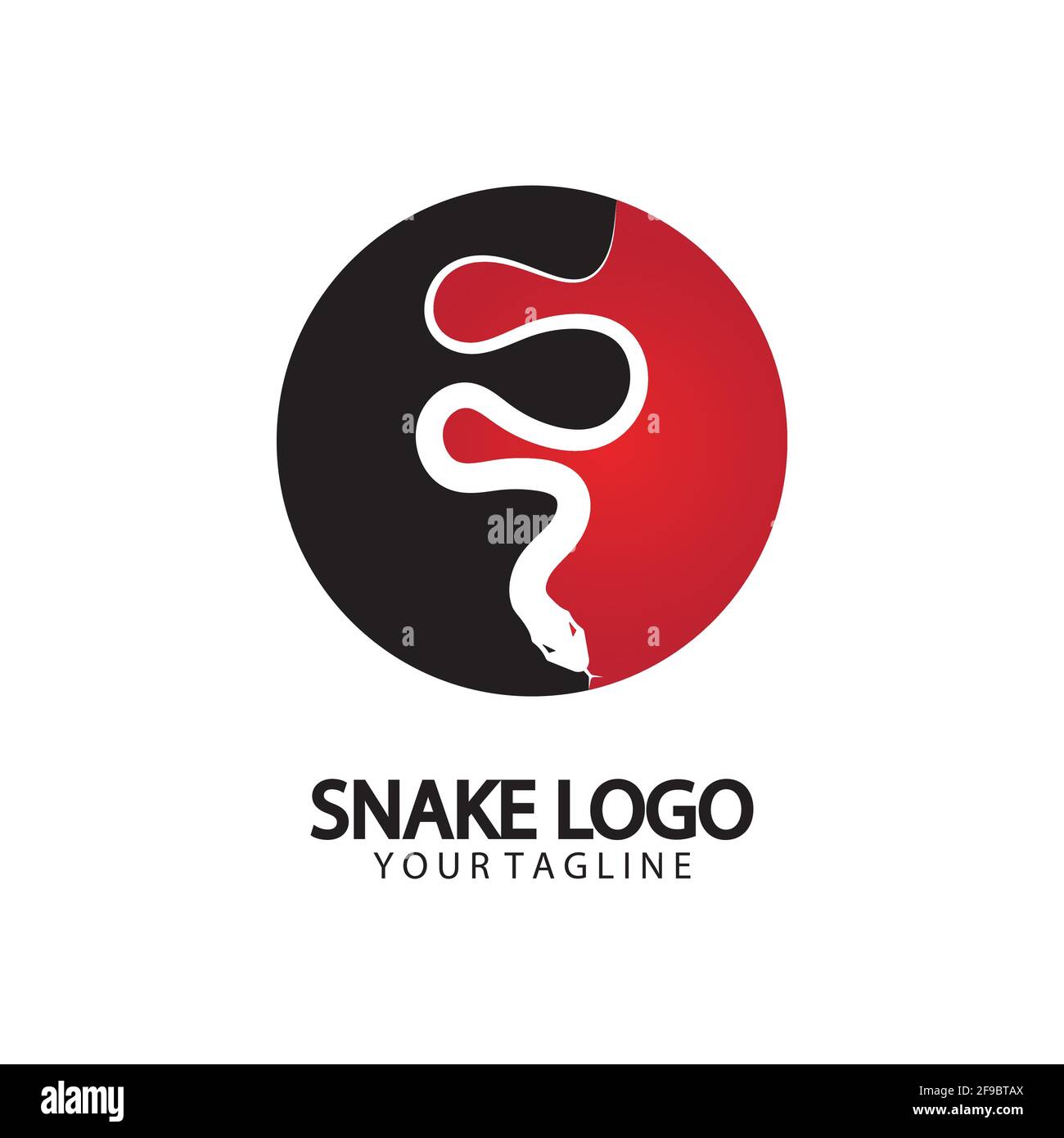 Snake logo template design. Vector illustration Stock Vector Image ...