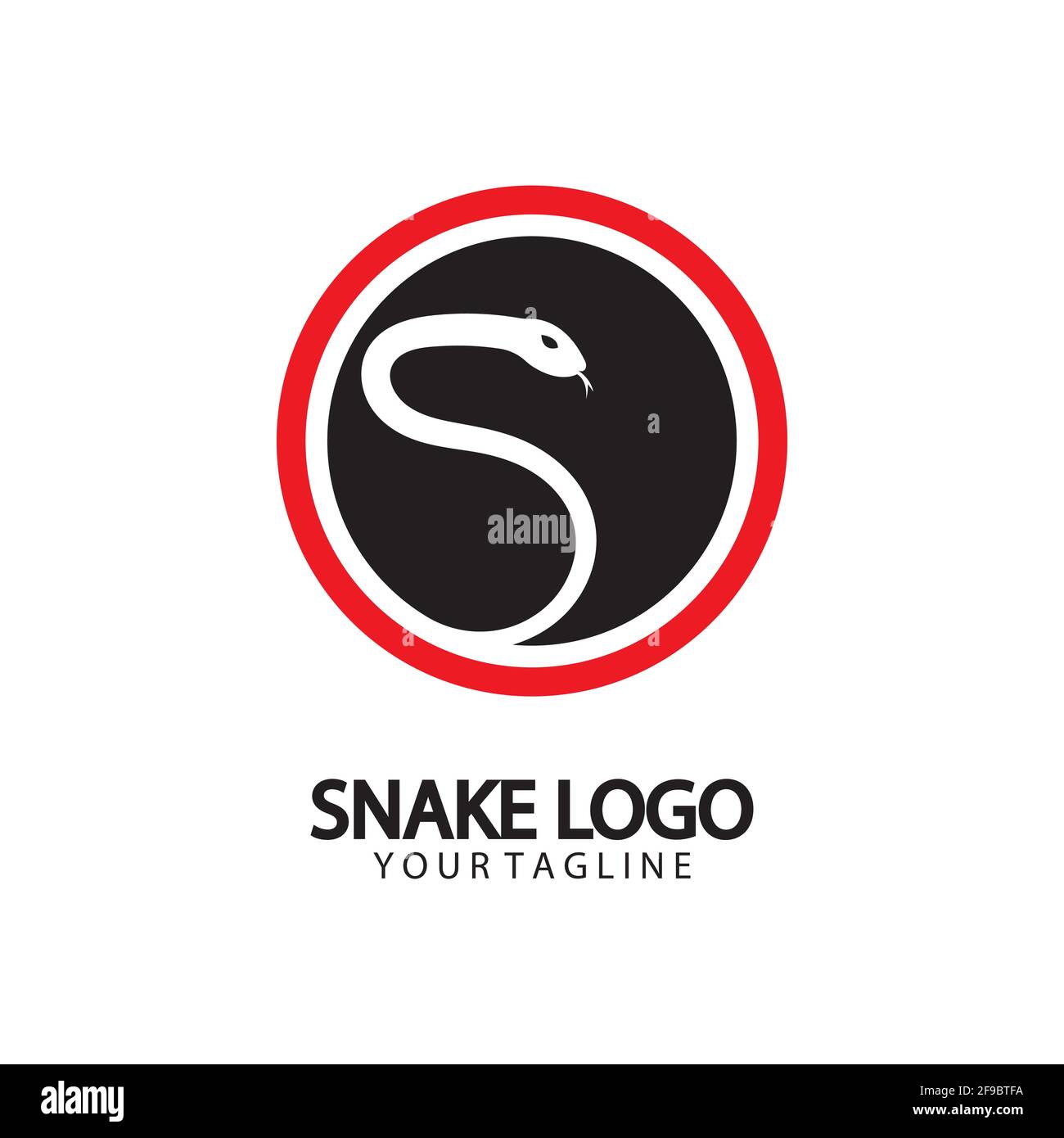 Snake logo template design. Vector illustration Stock Vector Image ...