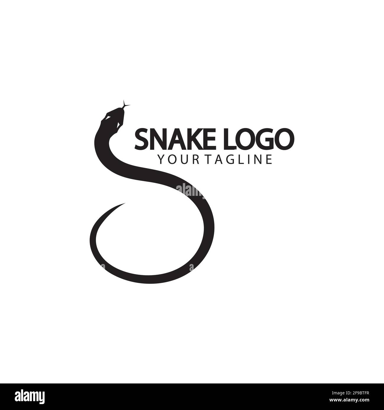 Snake logo template design. Vector illustration Stock Vector Image ...