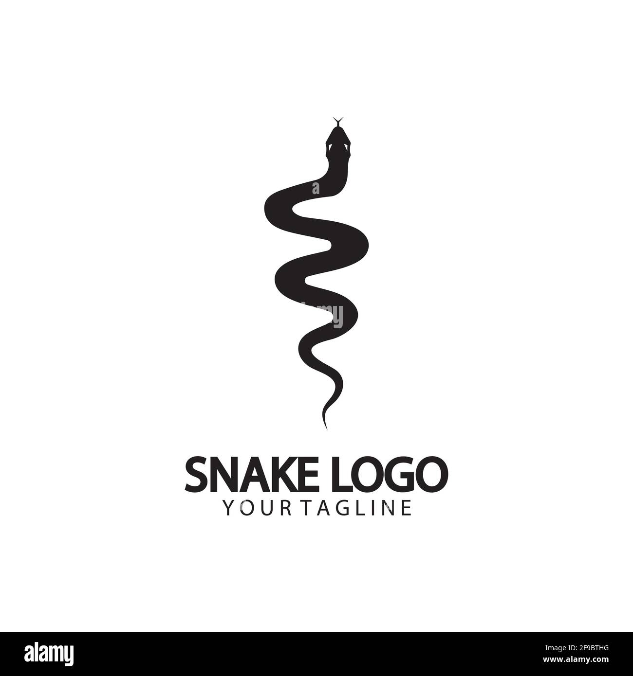 Snake logo template design. Vector illustration Stock Vector Image ...