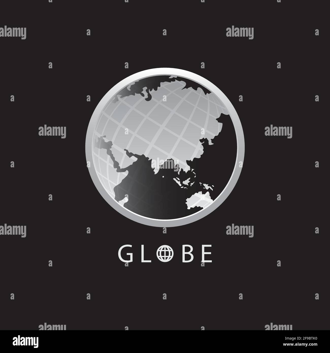 Globe map round earth logo vector image,Vector earth globes isolated on ...