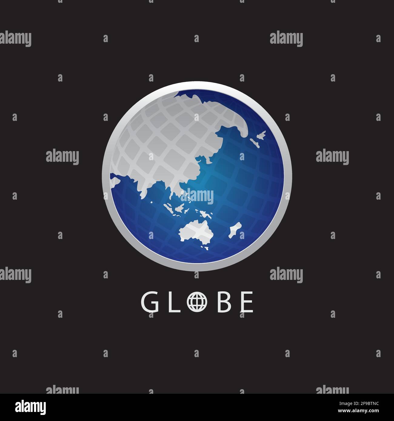 Globe map round earth logo vector image,Vector earth globes isolated on ...