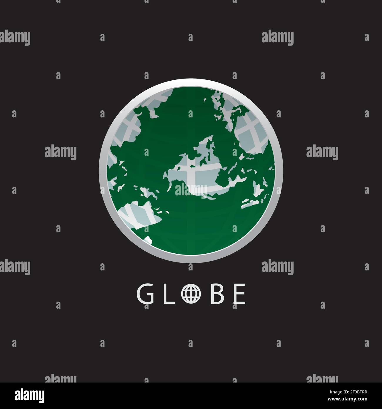 Globe map round earth logo vector image,Vector earth globes isolated on ...