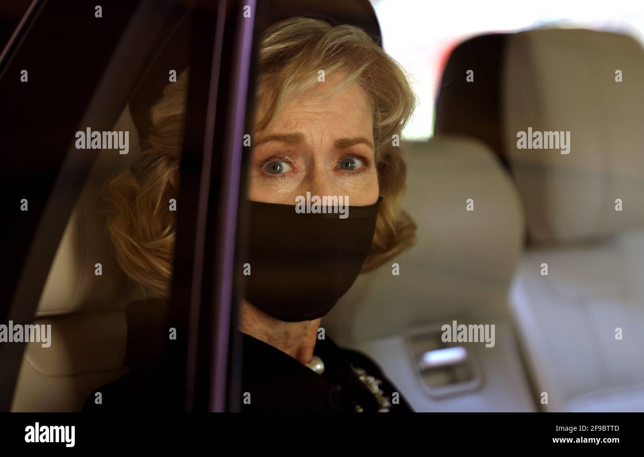 Penelope Knatchbull, Countess Mountbatten of Burma arrives ahead of the ...