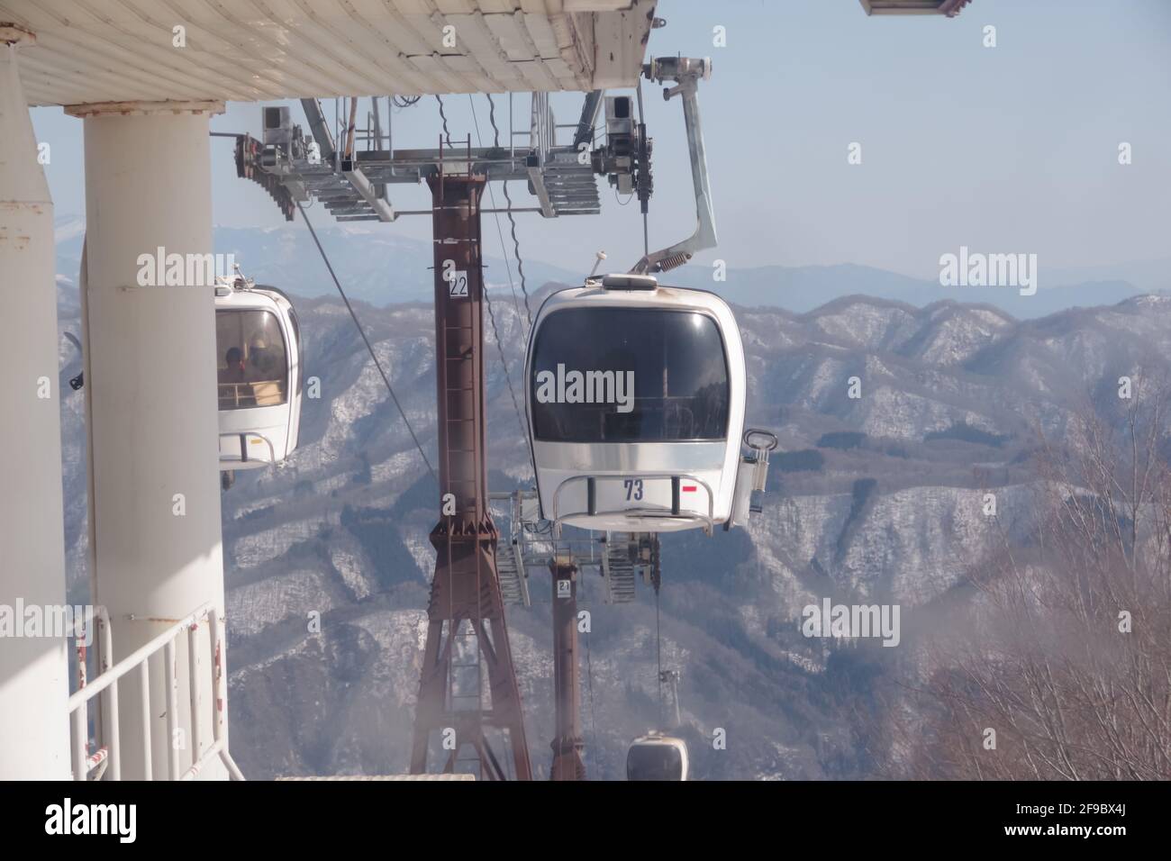 Hakuba, Japan, 28/02/2021, Winter 2021, Ropeway Stock Photo - Alamy