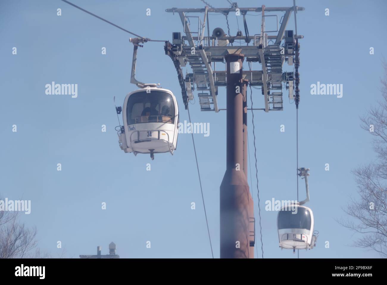 Hakuba, Japan, 28/02/2021, Winter 2021, Ropeway Stock Photo - Alamy