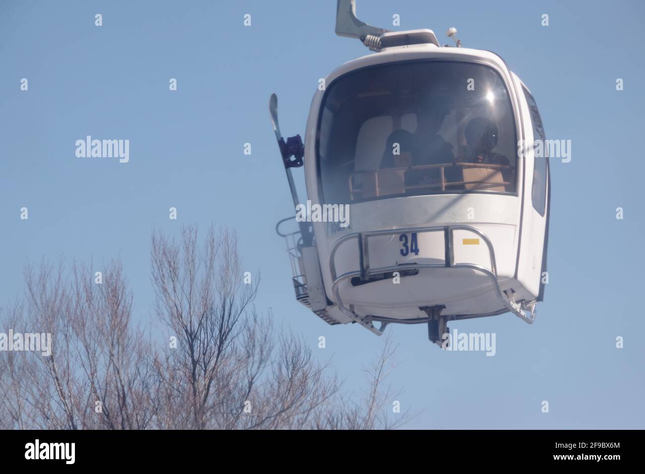 Hakuba, Japan, 28/02/2021, Winter 2021, Ropeway Stock Photo - Alamy