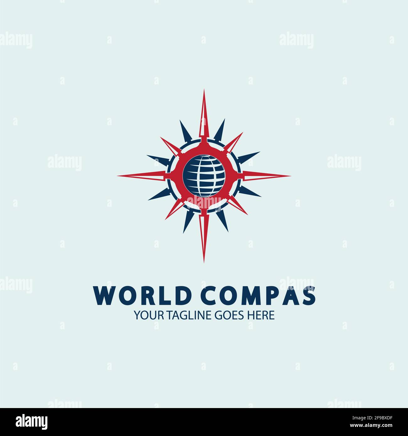 World Compass logo design, world logo concept, compass logo concept ...