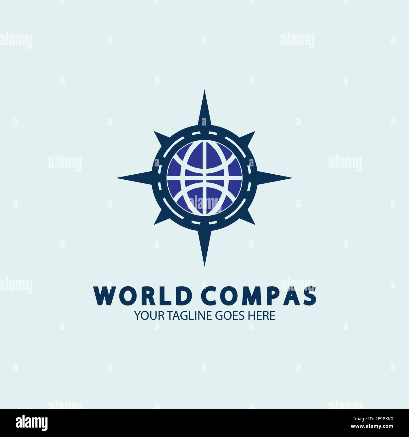 World Compass logo design, world logo concept, compass logo concept ...