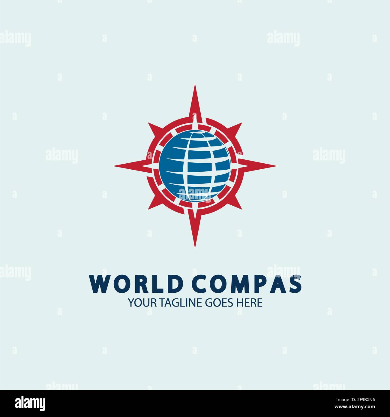 World Compass logo design, world logo concept, compass logo concept ...