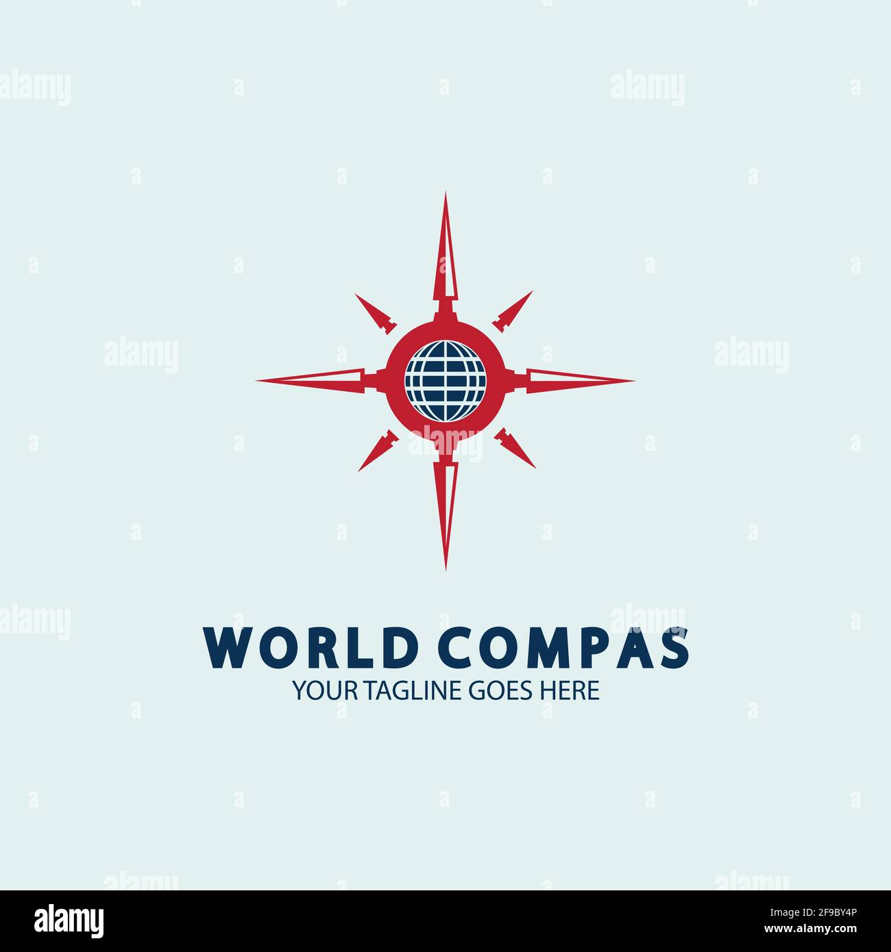 World Compass logo design, world logo concept, compass logo concept ...