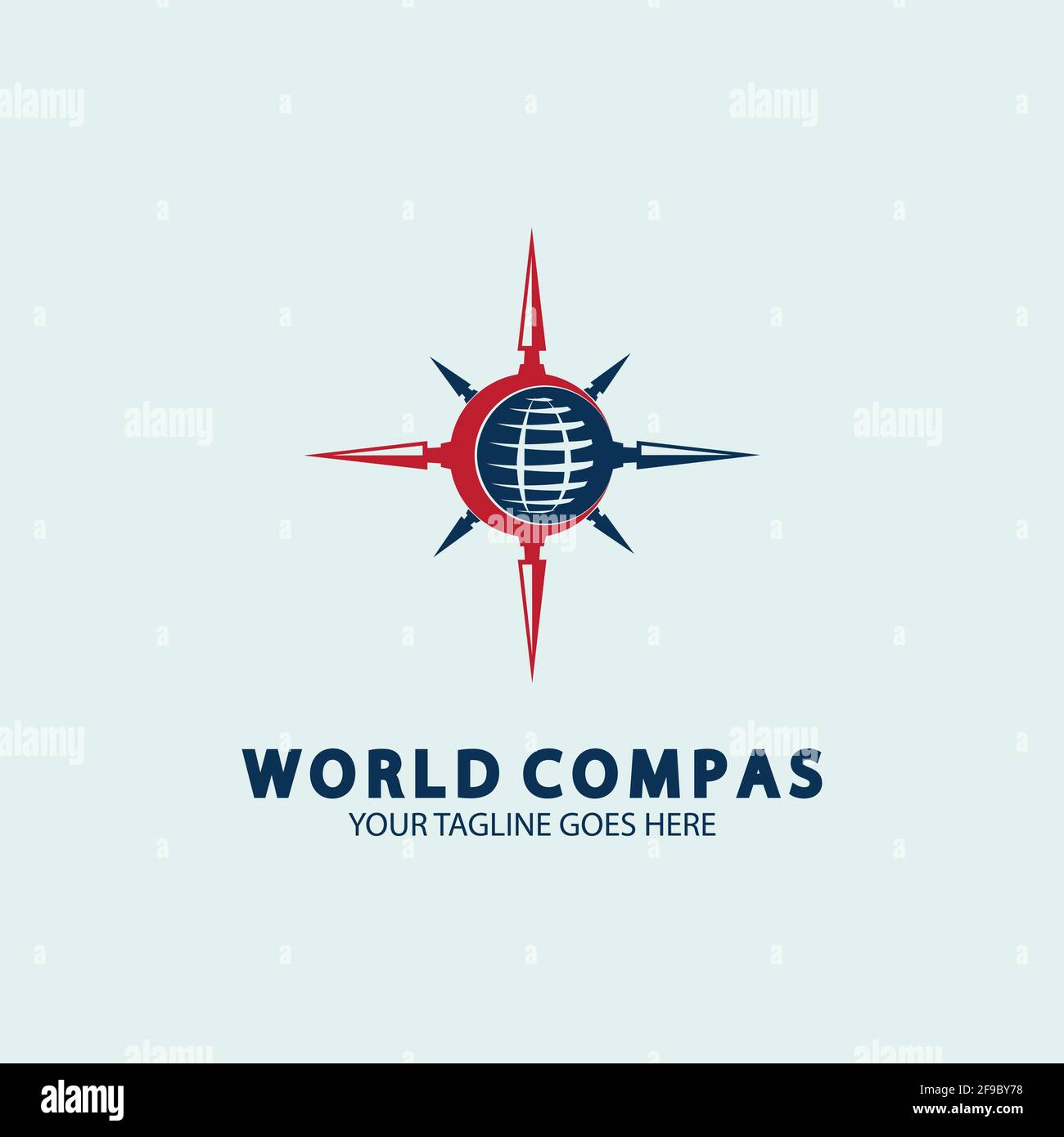 World Compass logo design, world logo concept, compass logo concept ...