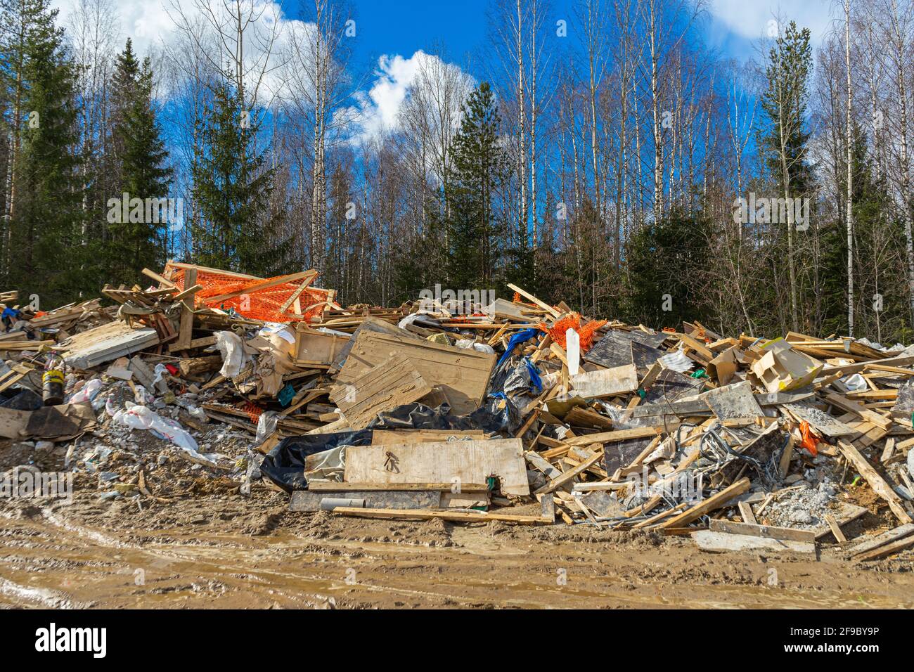 Construction site debris pile waste hi-res stock photography and images ...