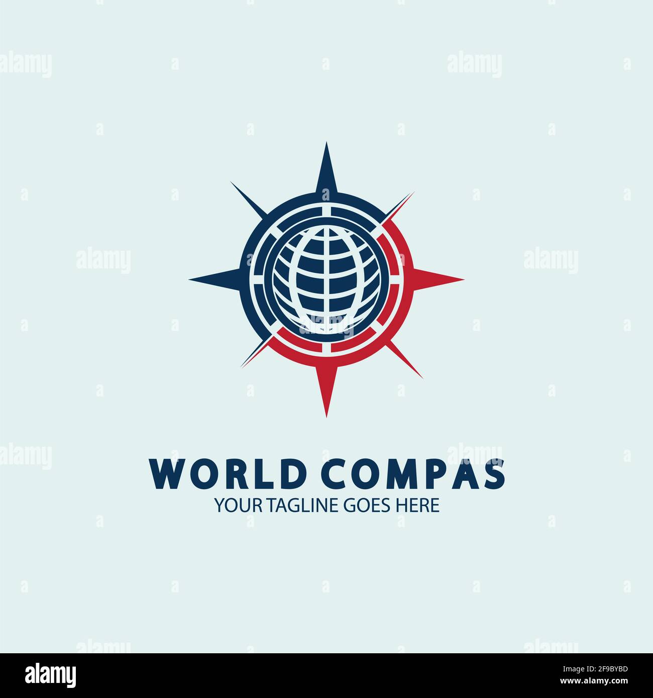 World Compass logo design, world logo concept, compass logo concept ...