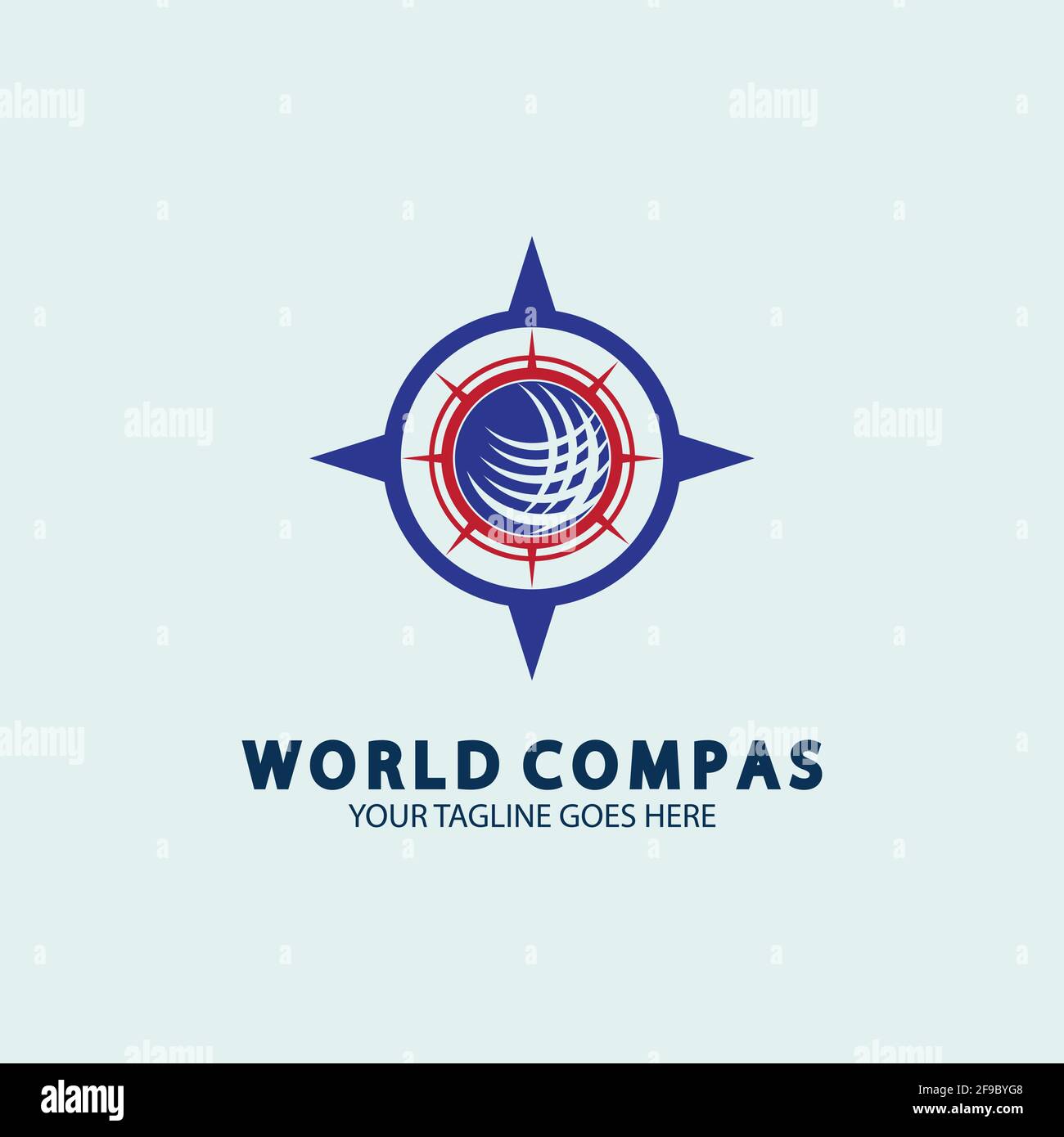 World Compass logo design, world logo concept, compass logo concept ...