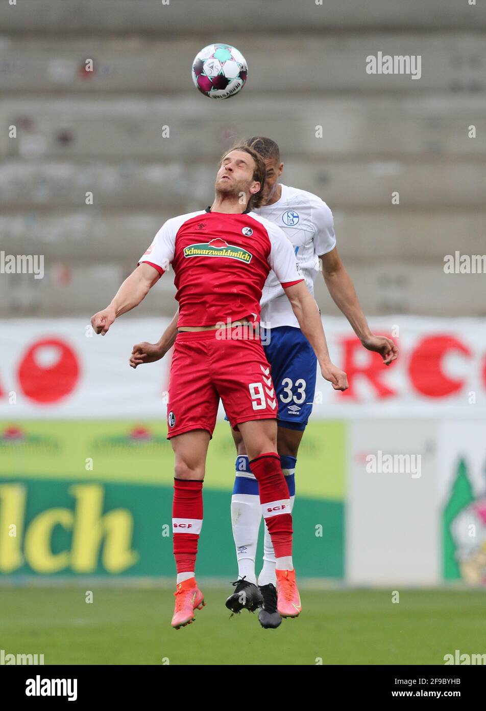 Freiburg, Deutschland. 17th Apr, 2021. firo: 17.04.2021, Soccer: Soccer ...