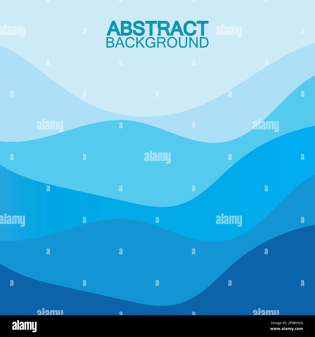 Blue wave vector abstract background flat design stock illustration ...