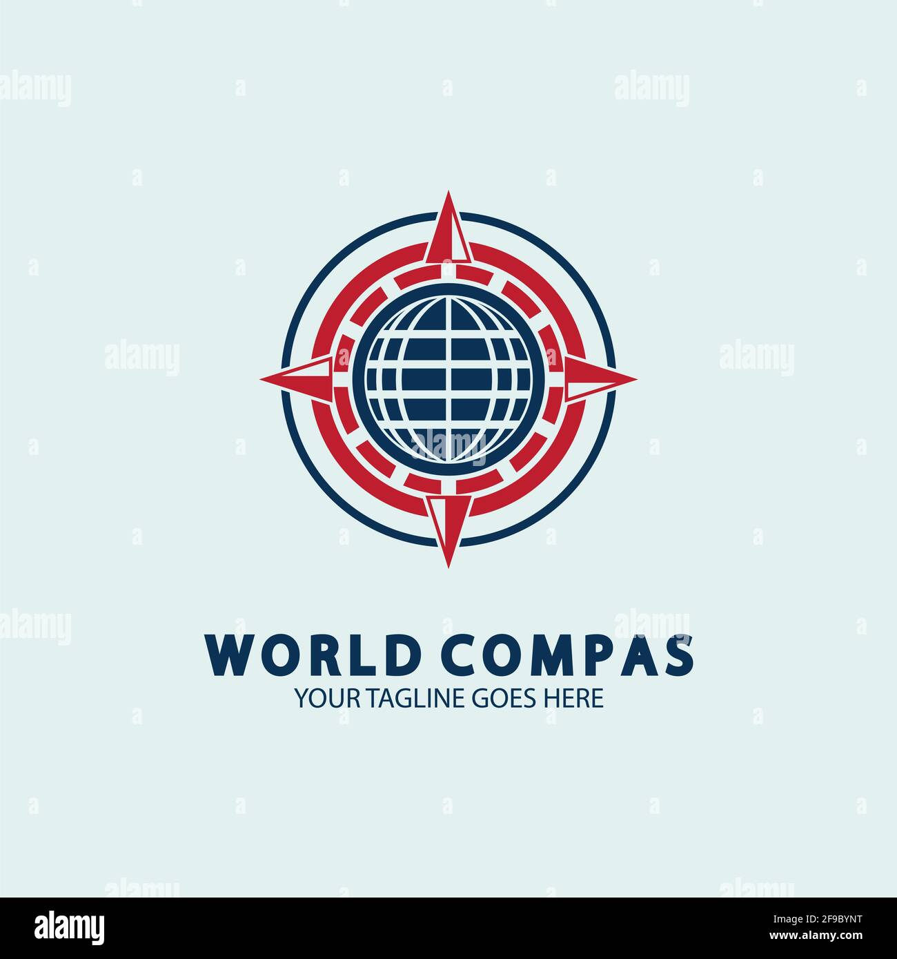 World Compass logo design, world logo concept, compass logo concept ...