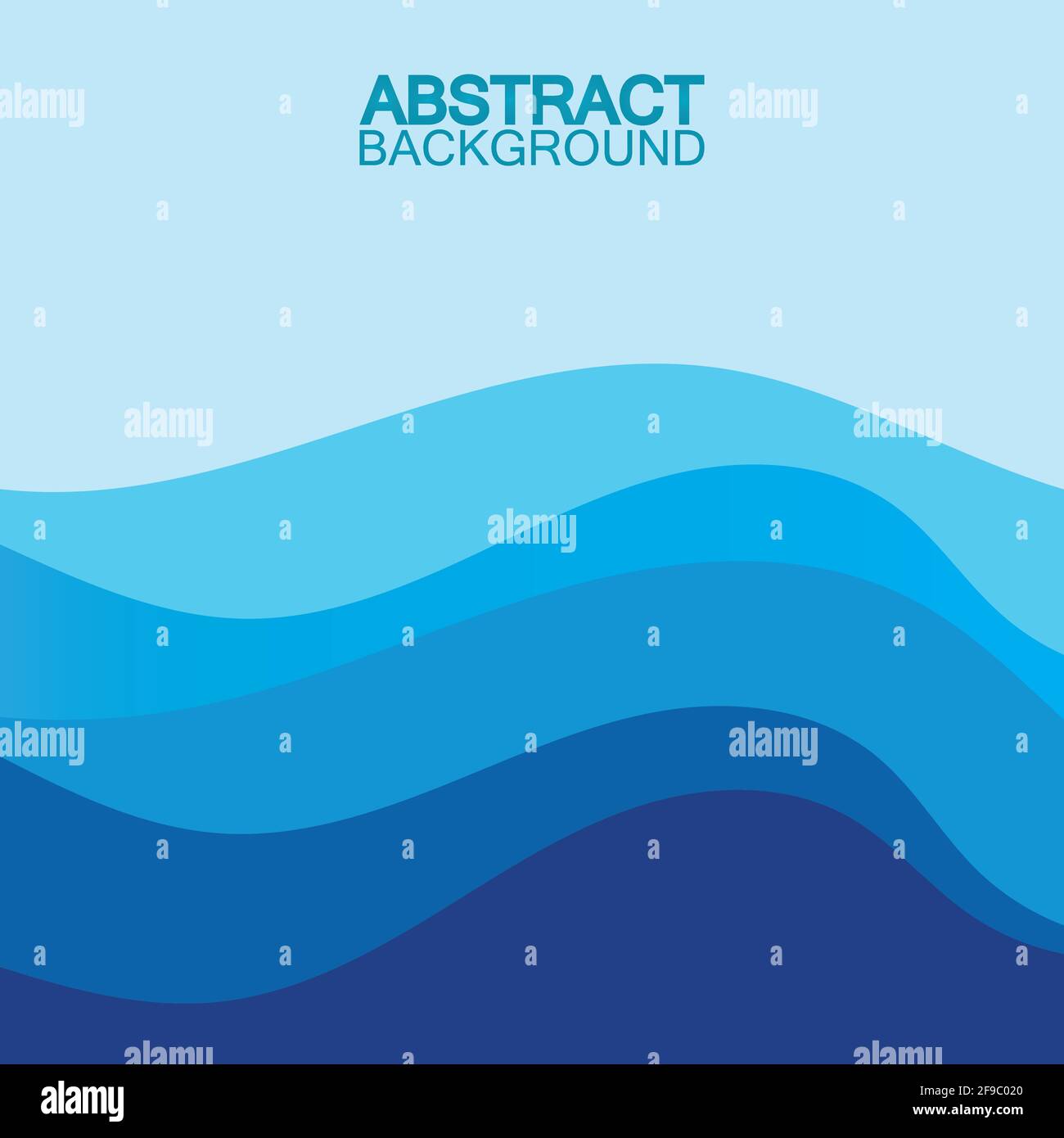 Blue wave vector abstract background flat design stock illustration ...
