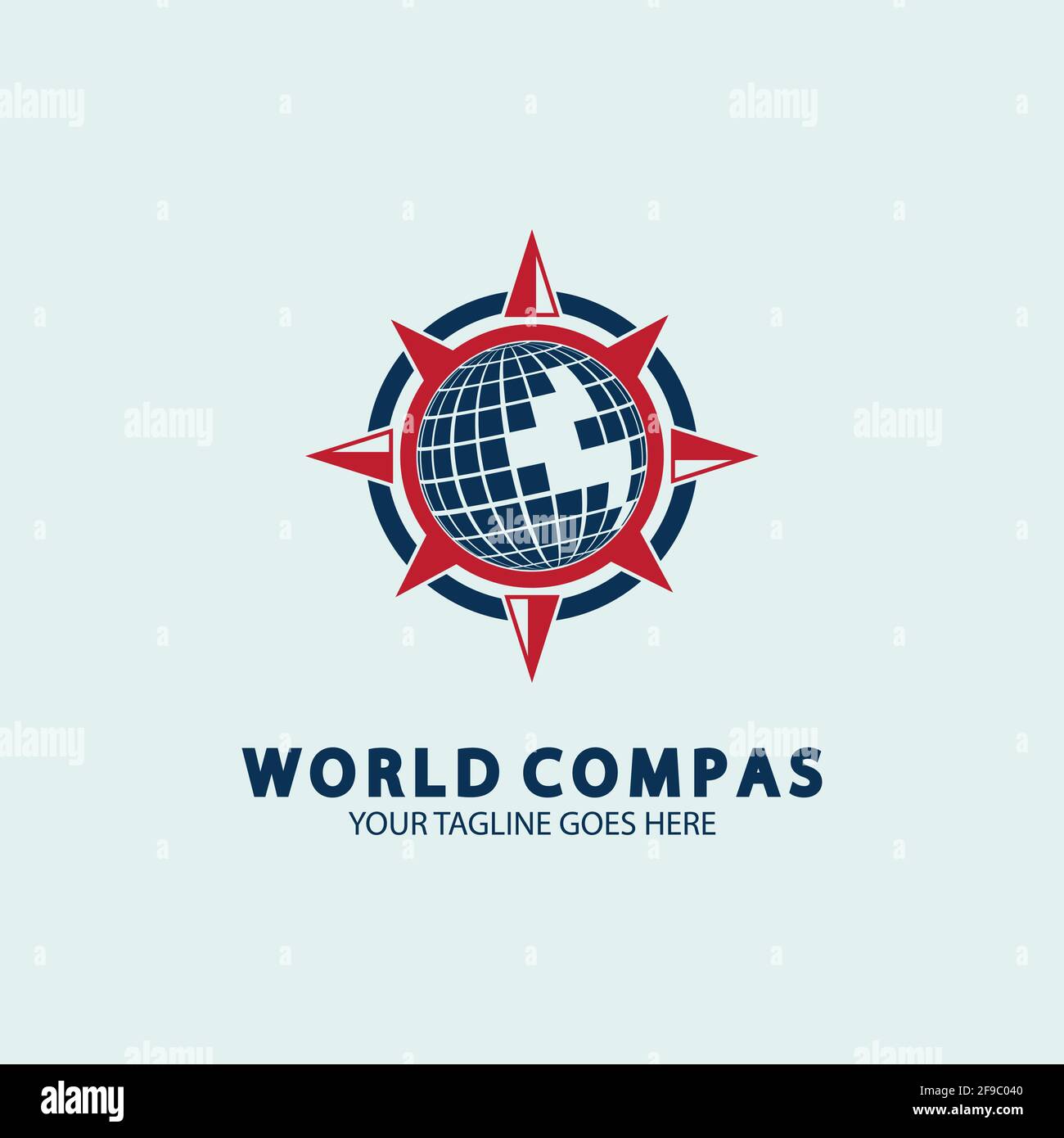 World Compass logo design, world logo concept, compass logo concept ...