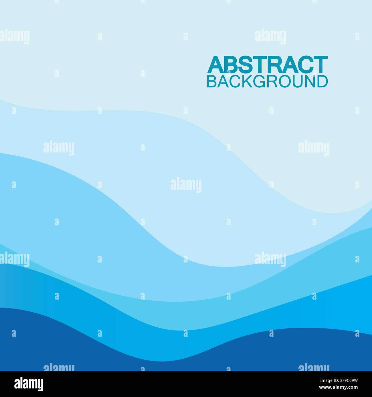 Blue wave vector abstract background flat design stock illustration ...