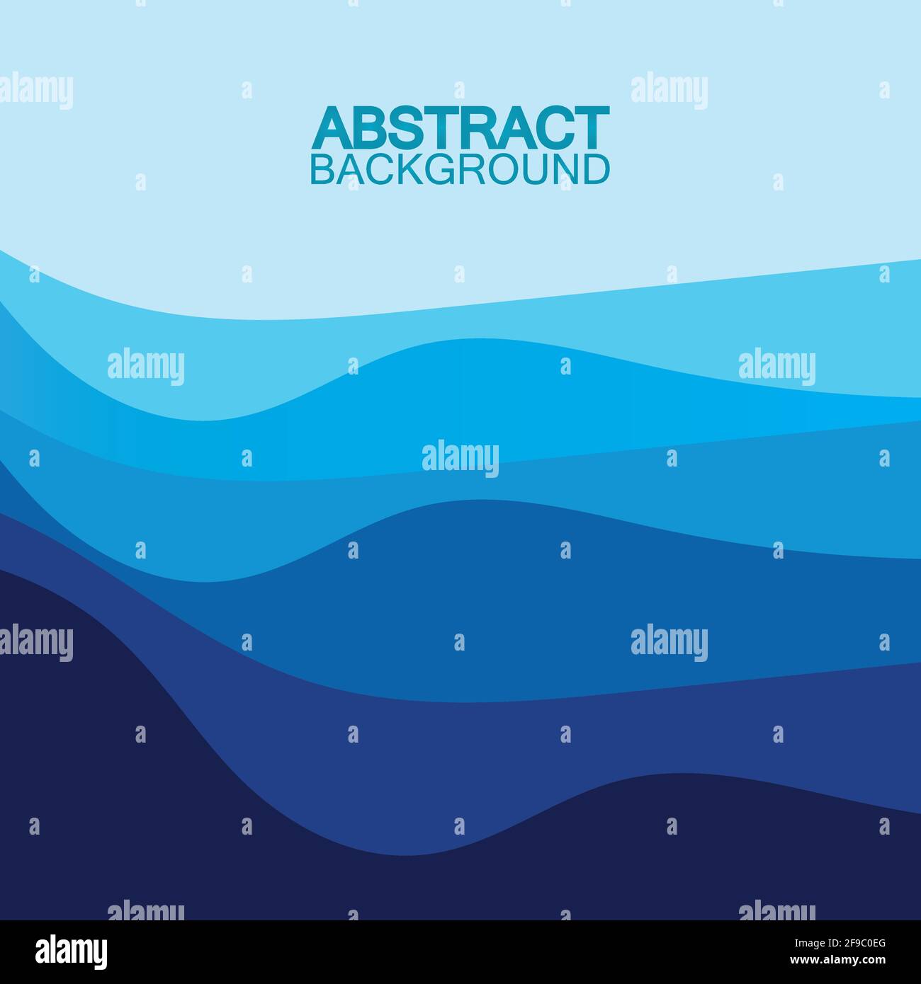 Blue wave vector abstract background flat design stock illustration ...