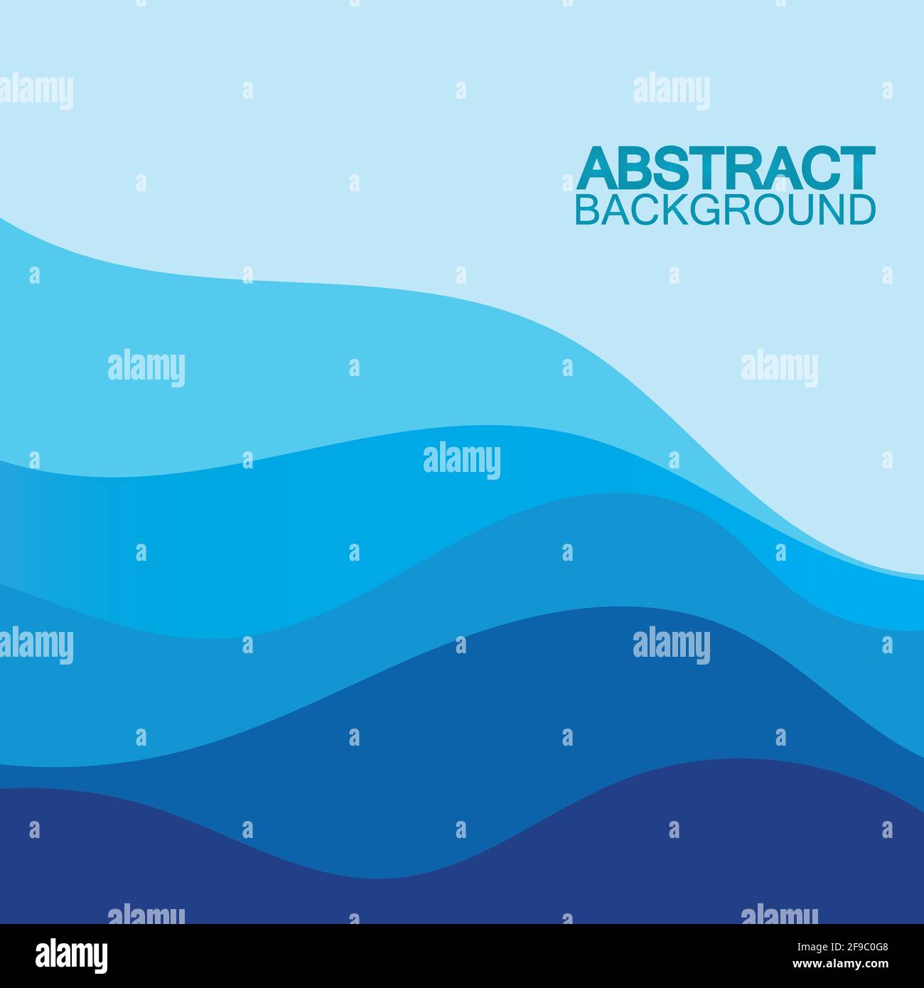 Blue wave vector abstract background flat design stock illustration ...