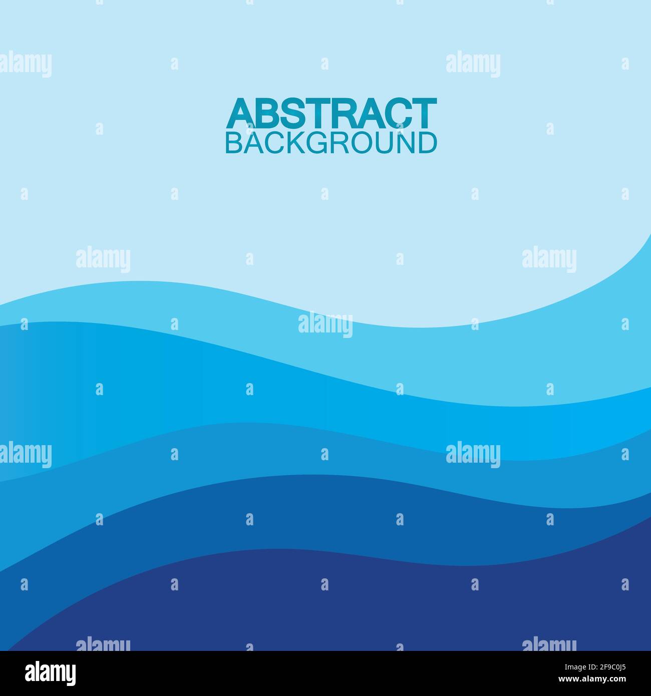 Blue wave vector abstract background flat design stock illustration ...