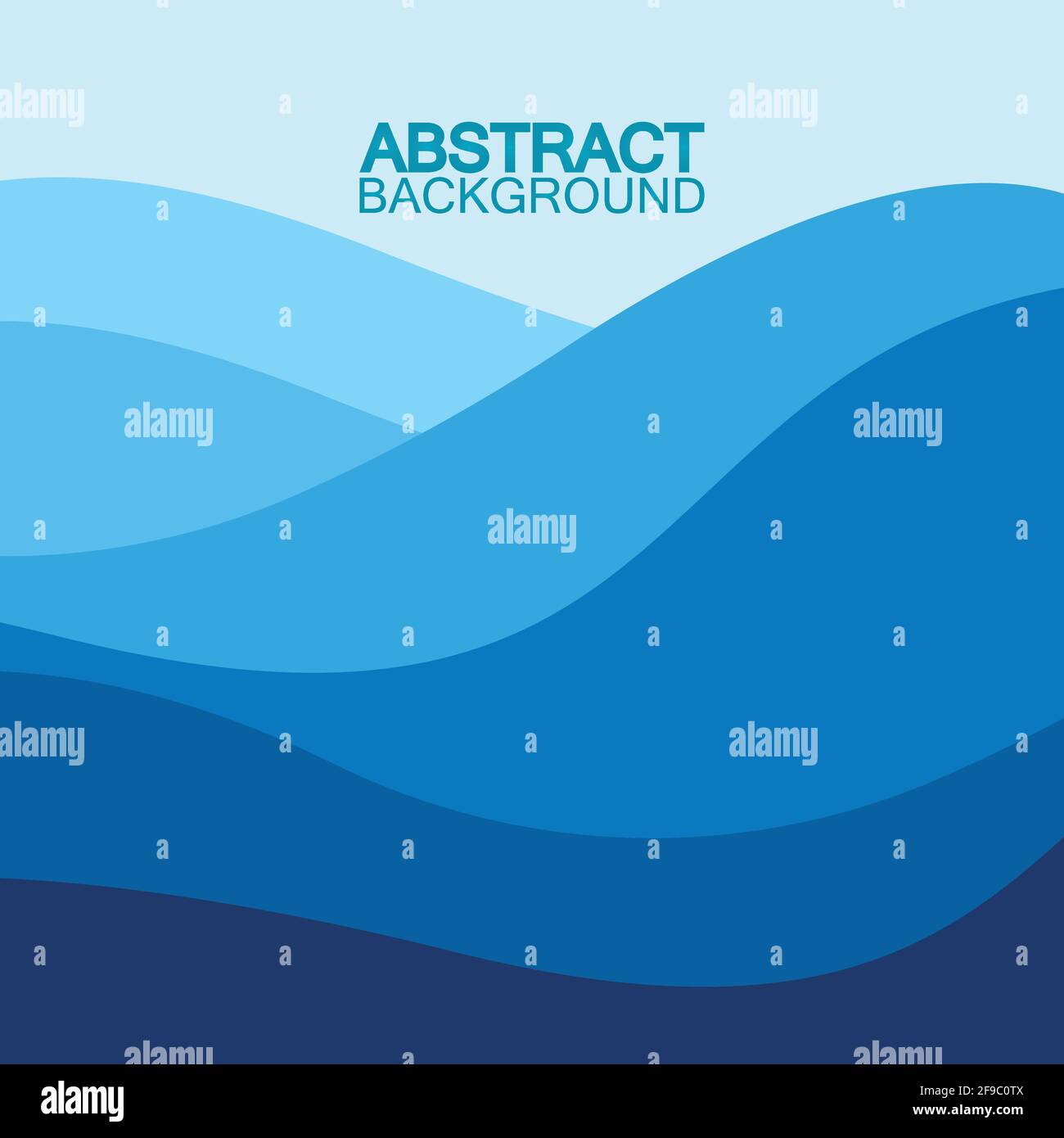 Blue wave vector abstract background flat design stock illustration ...