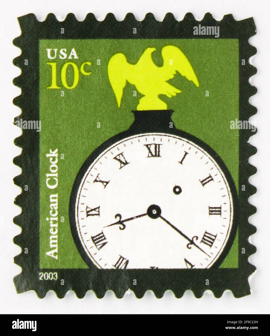 MOSCOW, RUSSIA - SEPTEMBER 24, 2019: Postage stamp printed in United ...