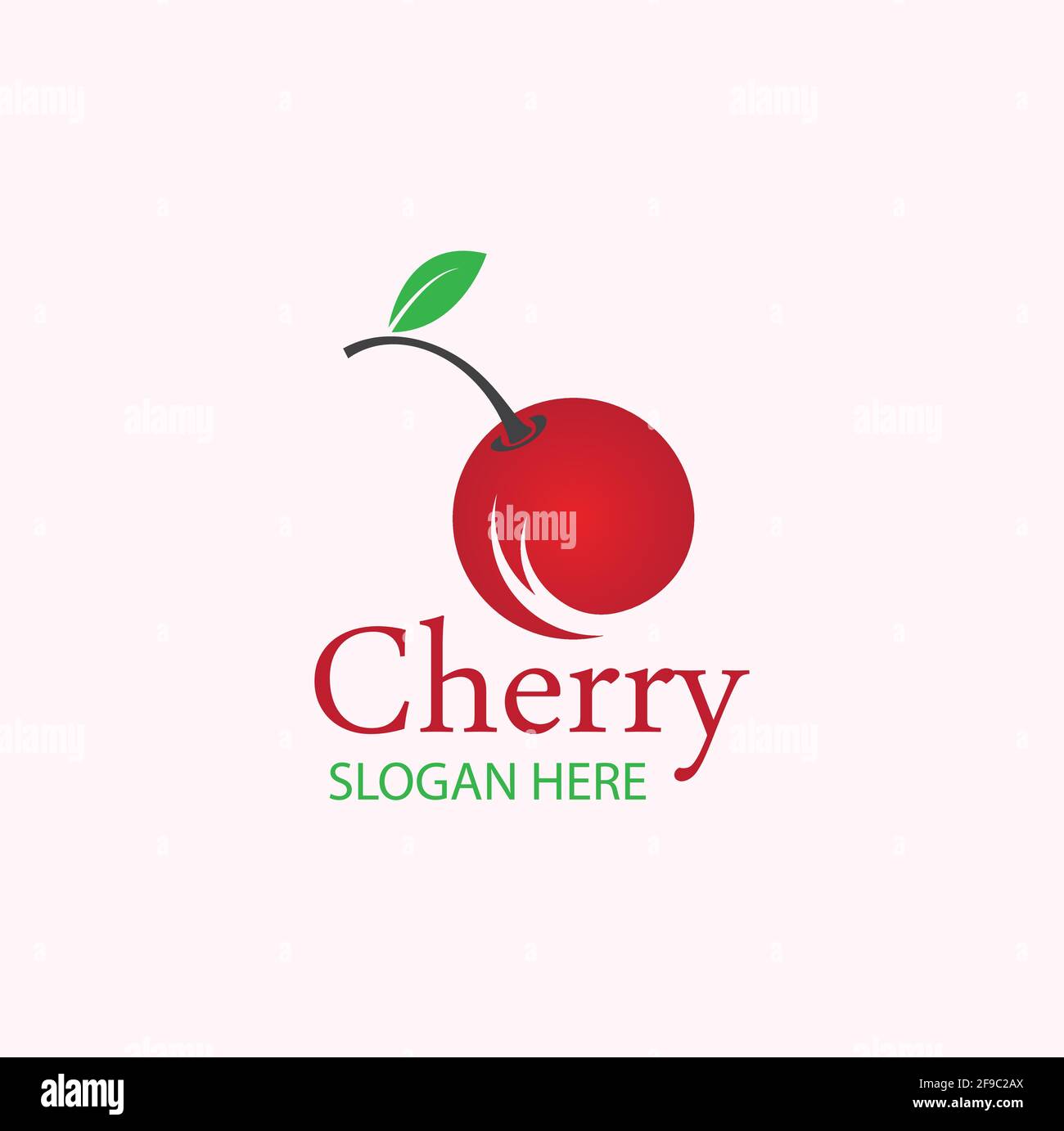 Cherry logo design template. vector illustration Stock Vector Image ...