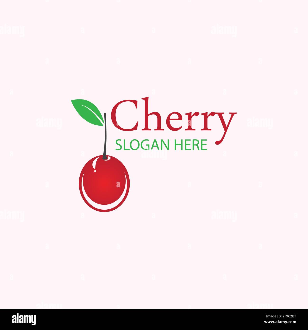 Cherry logo design template. vector illustration Stock Vector Image ...