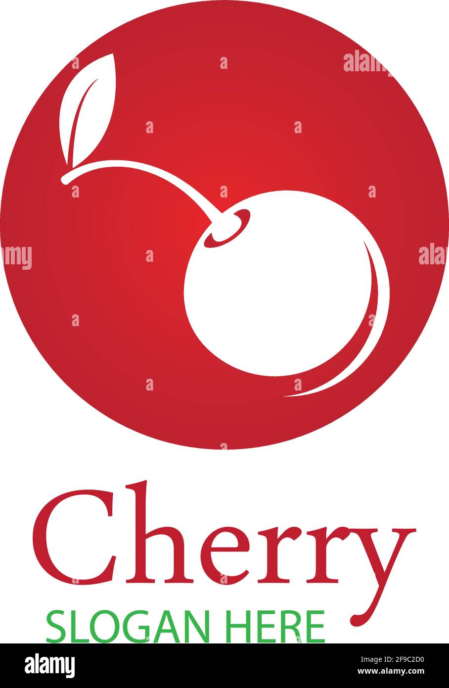 Cherry logo design template. vector illustration Stock Vector Image ...