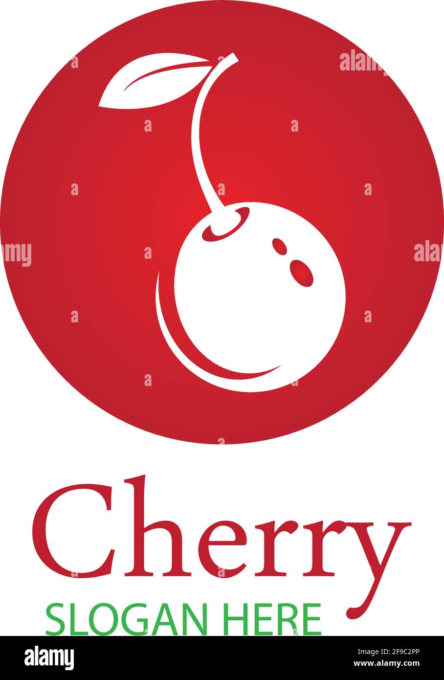 Cherry logo design template. vector illustration Stock Vector Image ...