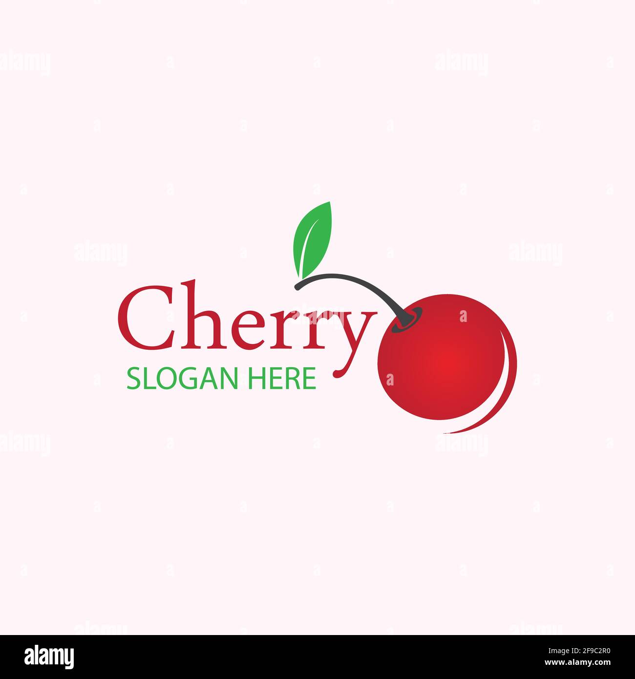 Cherry logo design template. vector illustration Stock Vector Image ...
