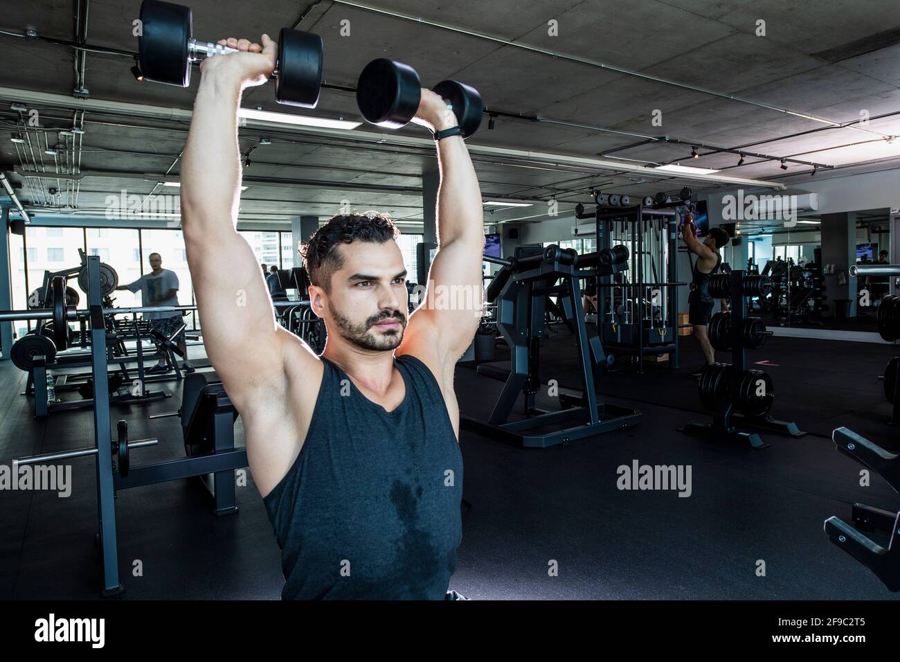 Overhead press exercise hi-res stock photography and images - Alamy