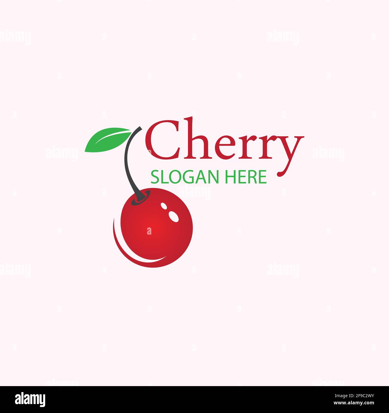Cherry logo design template. vector illustration Stock Vector Image ...