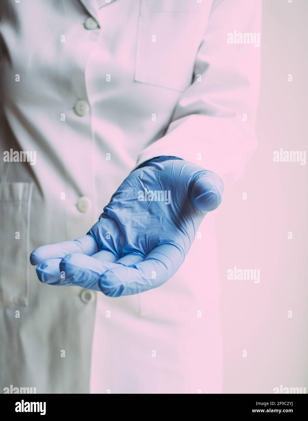 hand's doctor in blue gown and gloves in hospital Stock Photo - Alamy