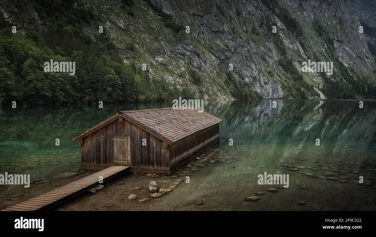 The rare little boat-house. SERIE Stock Photo - Alamy