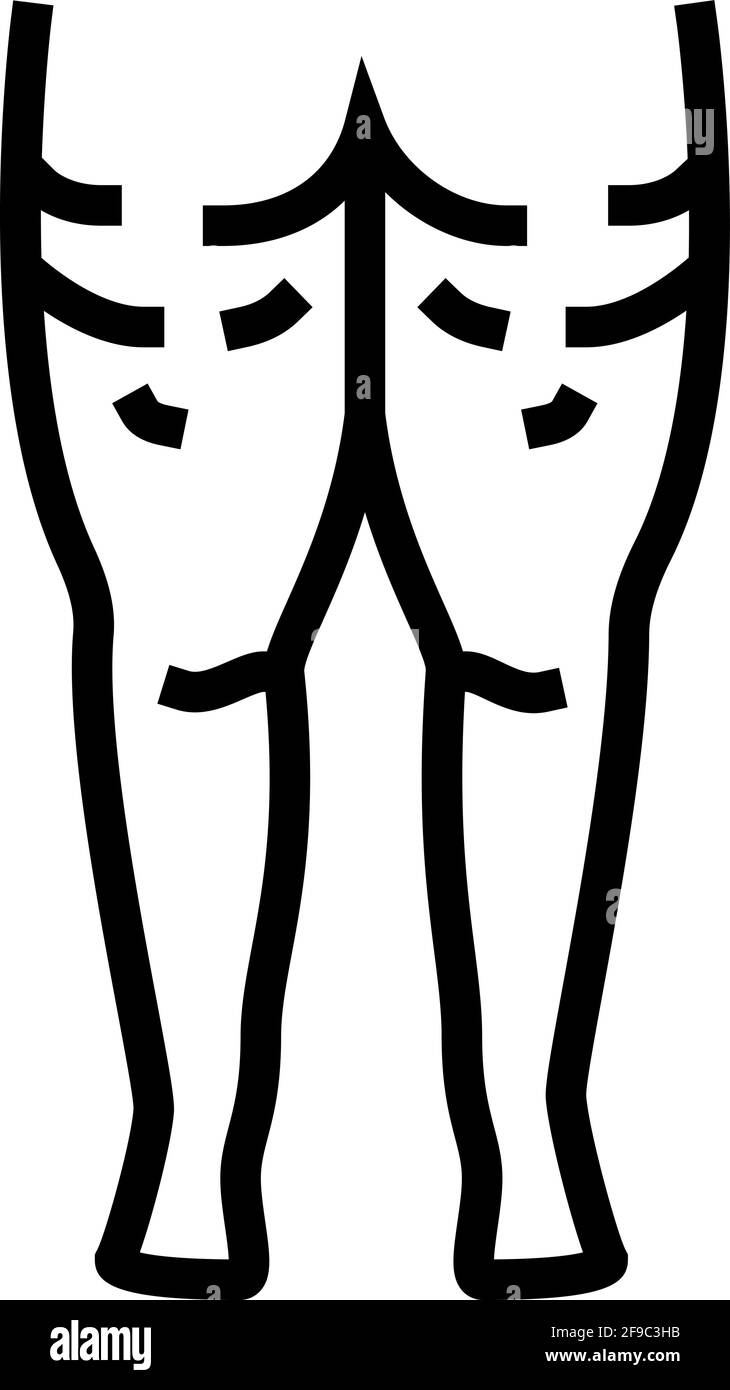 cellulite problem line icon vector illustration Stock Vector Image ...