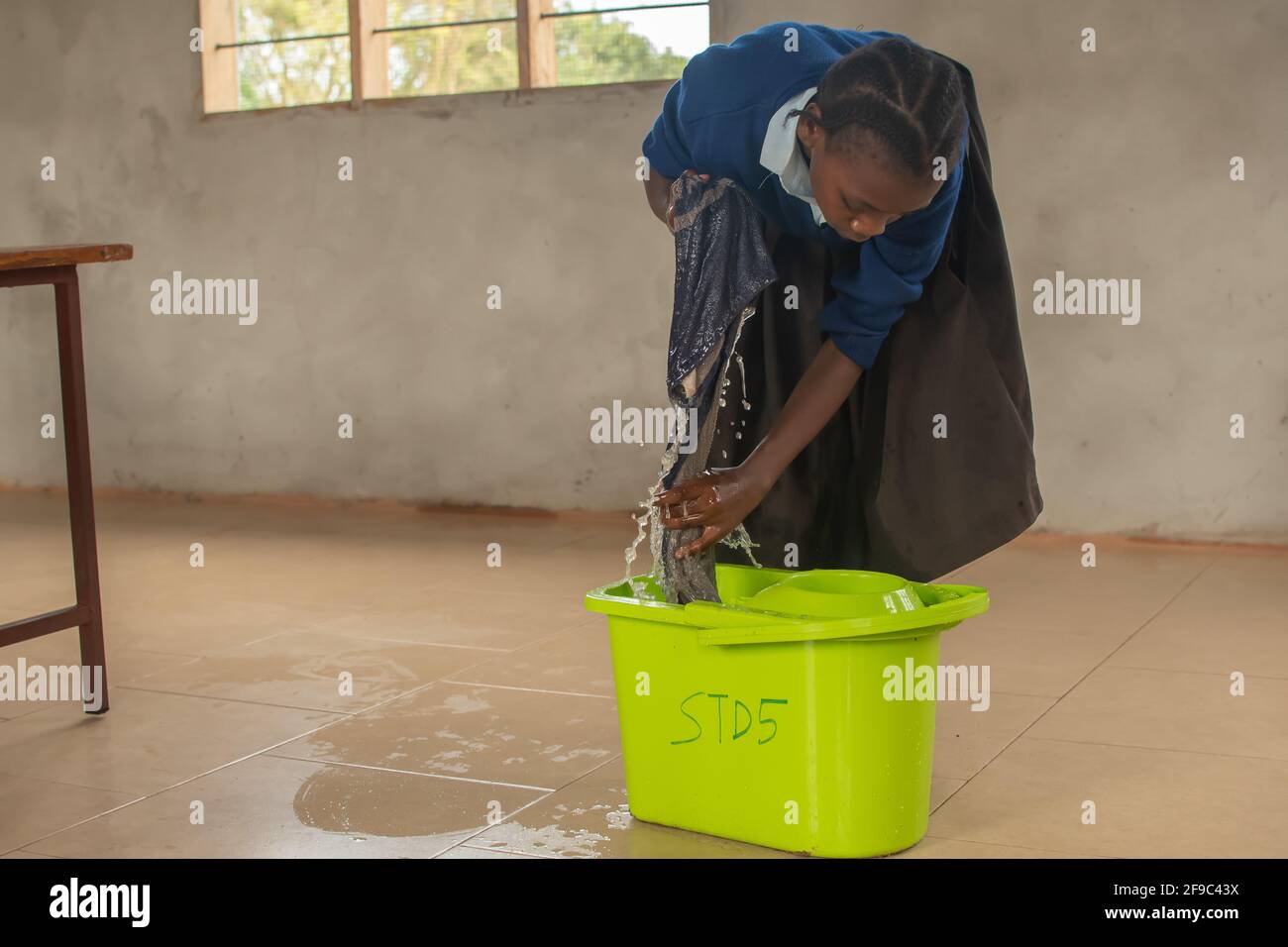 Kids Cleaning At School