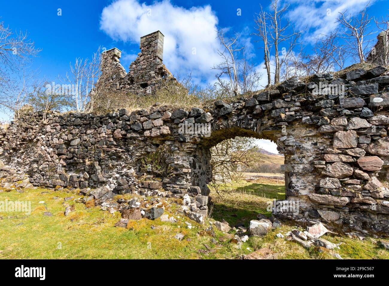 BERNERA BARRACKS GLENELG SCOTLAND THE ARCHWAY LEADING INTO THE ...